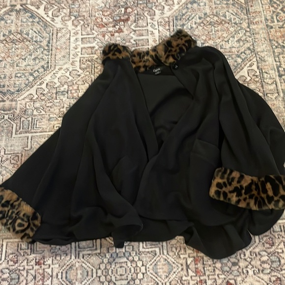 Cejon | Jackets & Coats | Leopard Cape | Poshmark